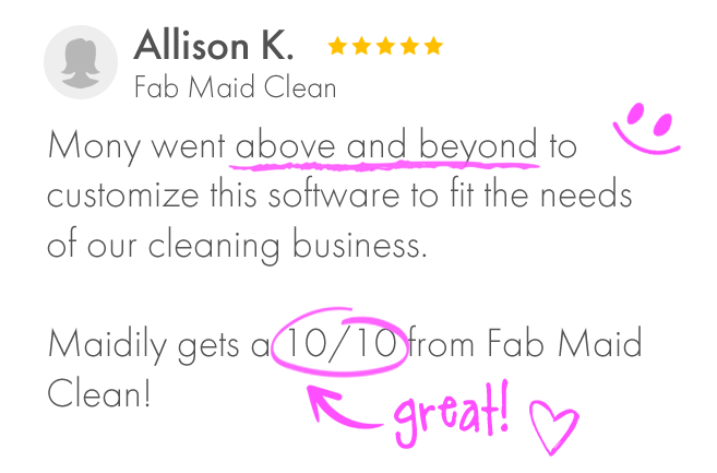 Top Rated Cleaning Business Scheduling Software | Maidily