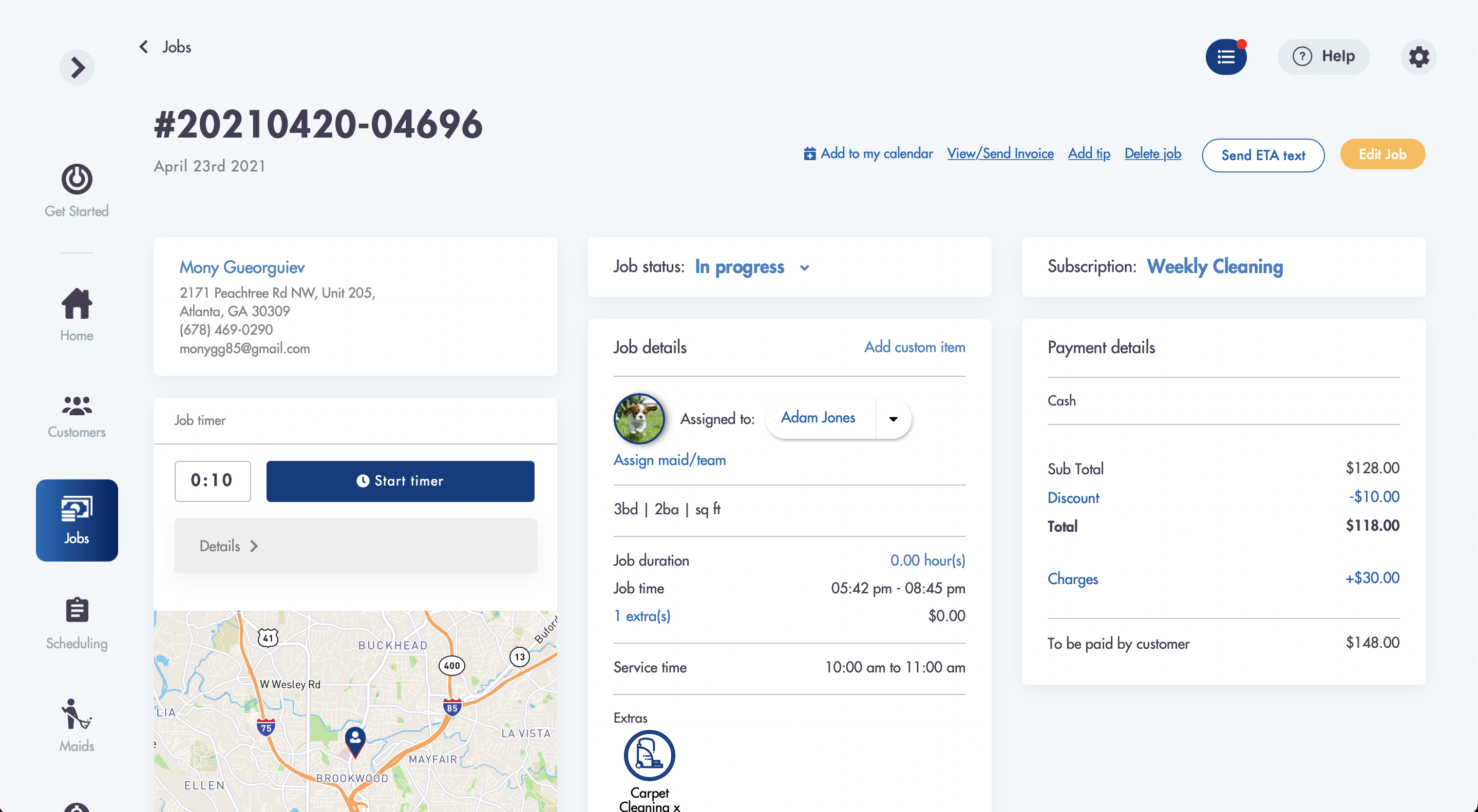 Top Rated Cleaning Business Scheduling Software | Maidily